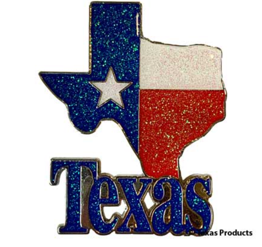 Texas Shaped Flag Glitter Magnet – Apothecary Social